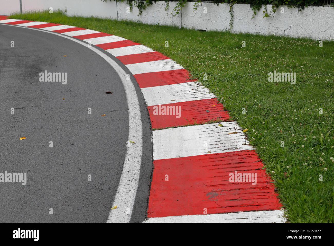Track markings, F1 Grand Prix Racetrack, Montreal, Province of Quebec ...