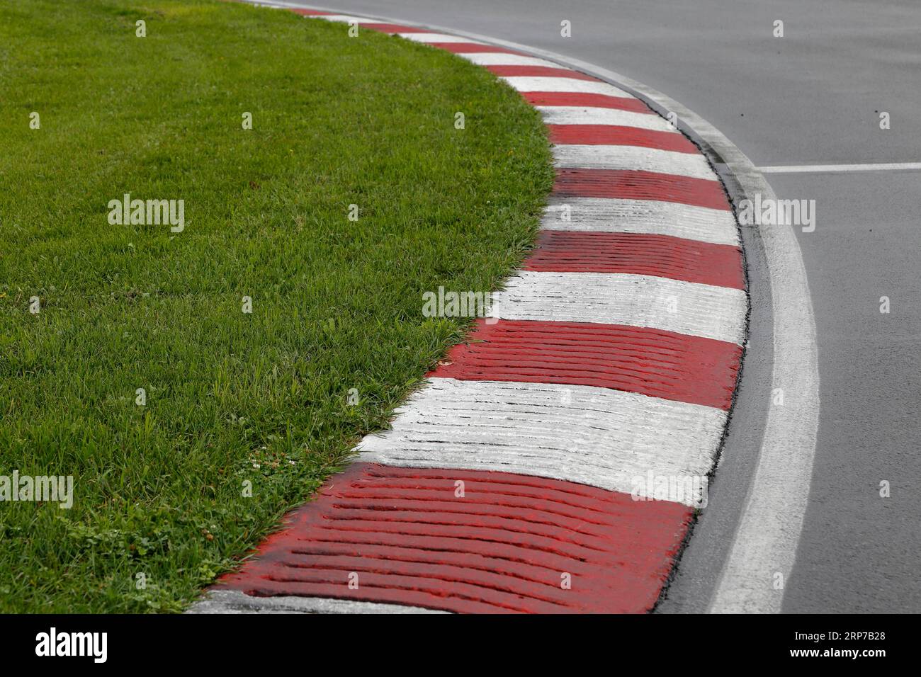 Track markings, F1 Grand Prix Racetrack, Montreal, Province of Quebec ...