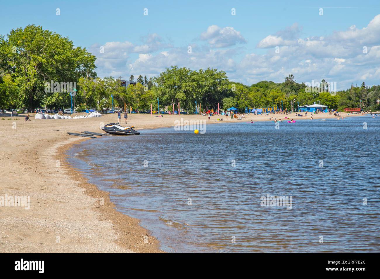 At Gimli Beach, Lake Winnipeg, Manitoba, Canada Stock Photo - Alamy