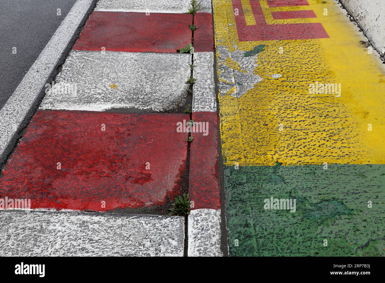 Track markings, F1 Grand Prix Racetrack, Montreal, Province of Quebec ...