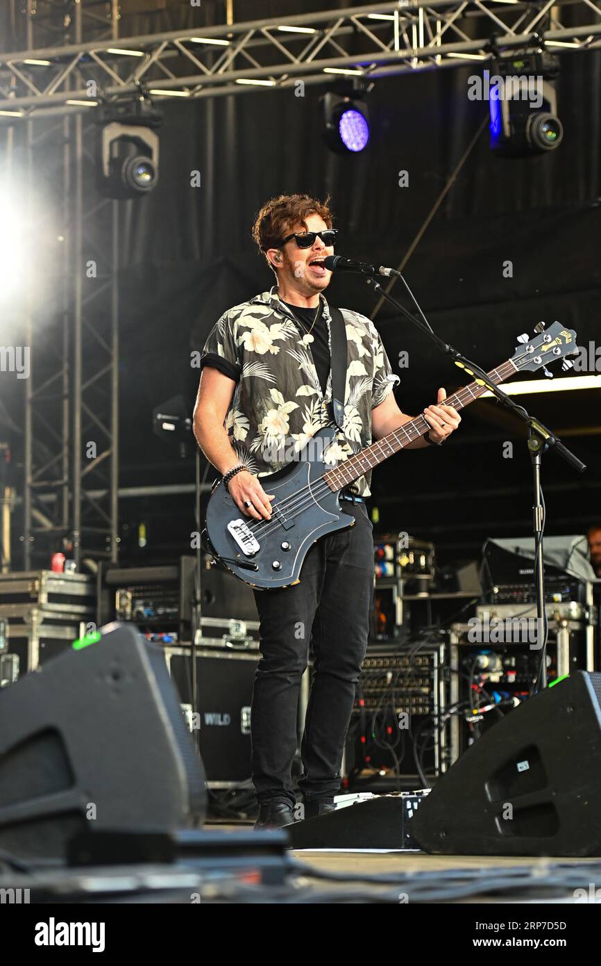 The Feeling performing at Trentham Live 2023 Stock Photo - Alamy
