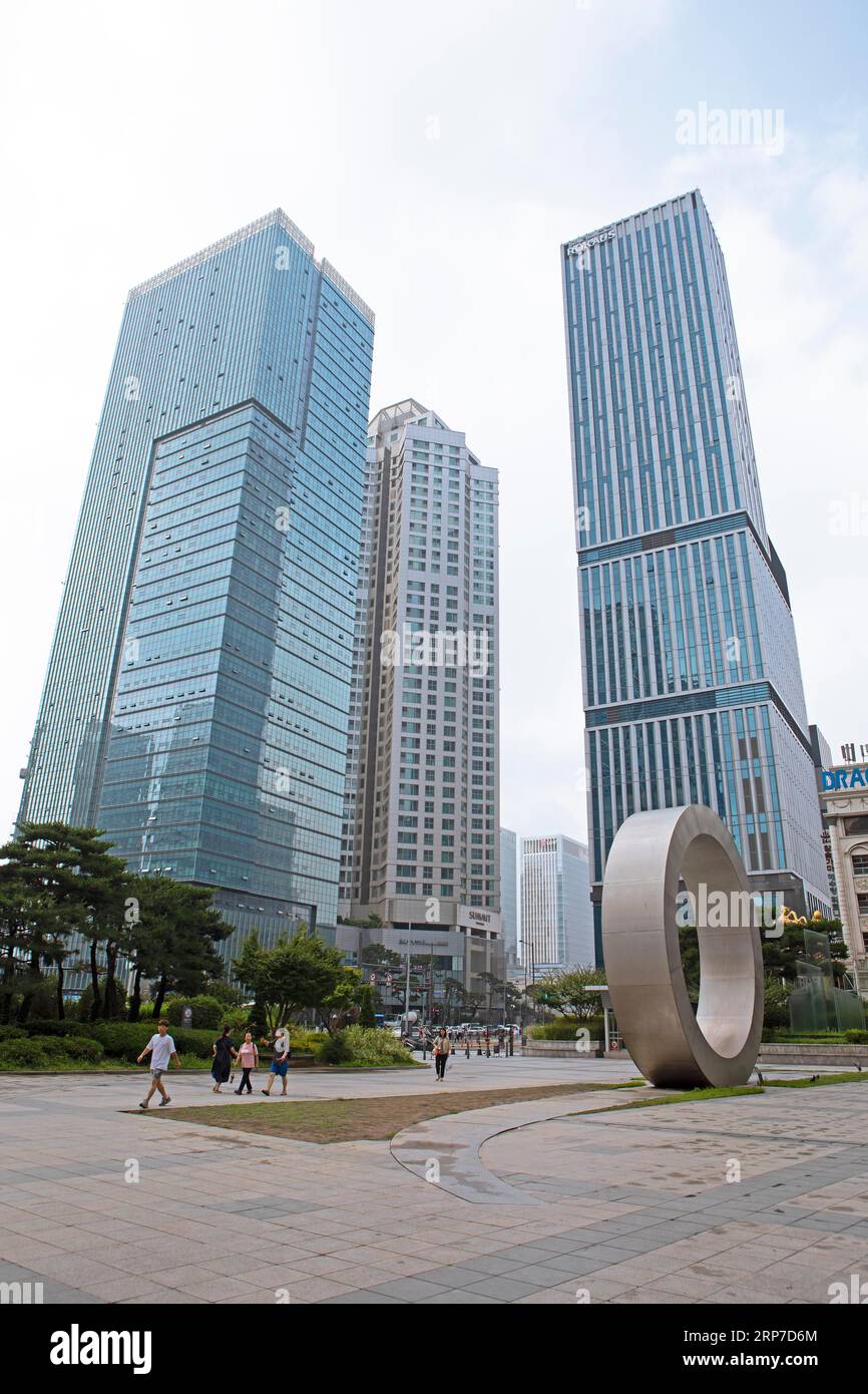 High-rise buildings at Yongsan Station, Seoul, South Korea Stock Photo ...