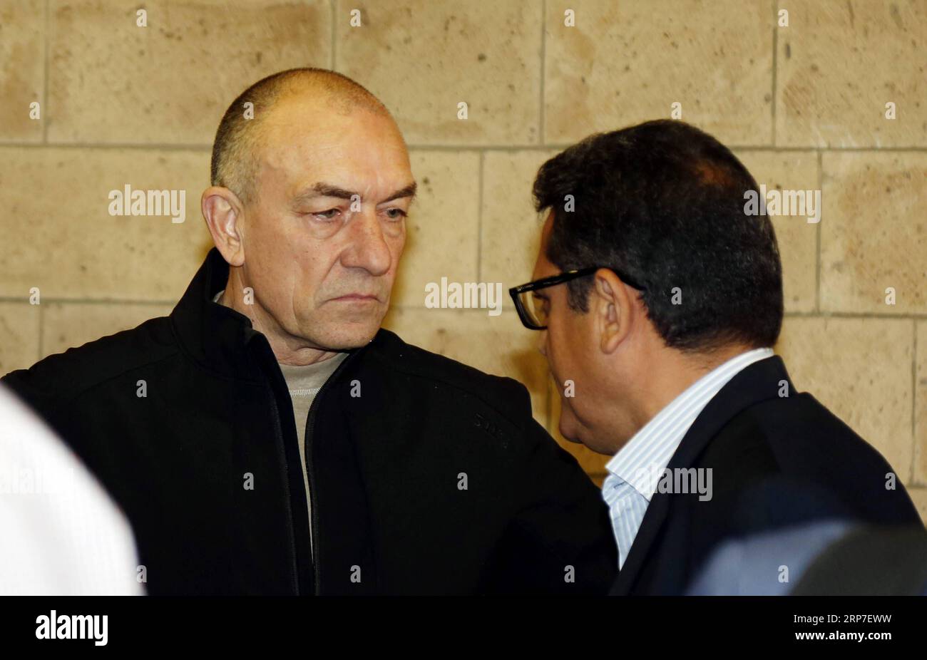 (190205) -- SANAA, Feb. 5, 2019 -- Michael Anker Lollesgaard (L) talks ...