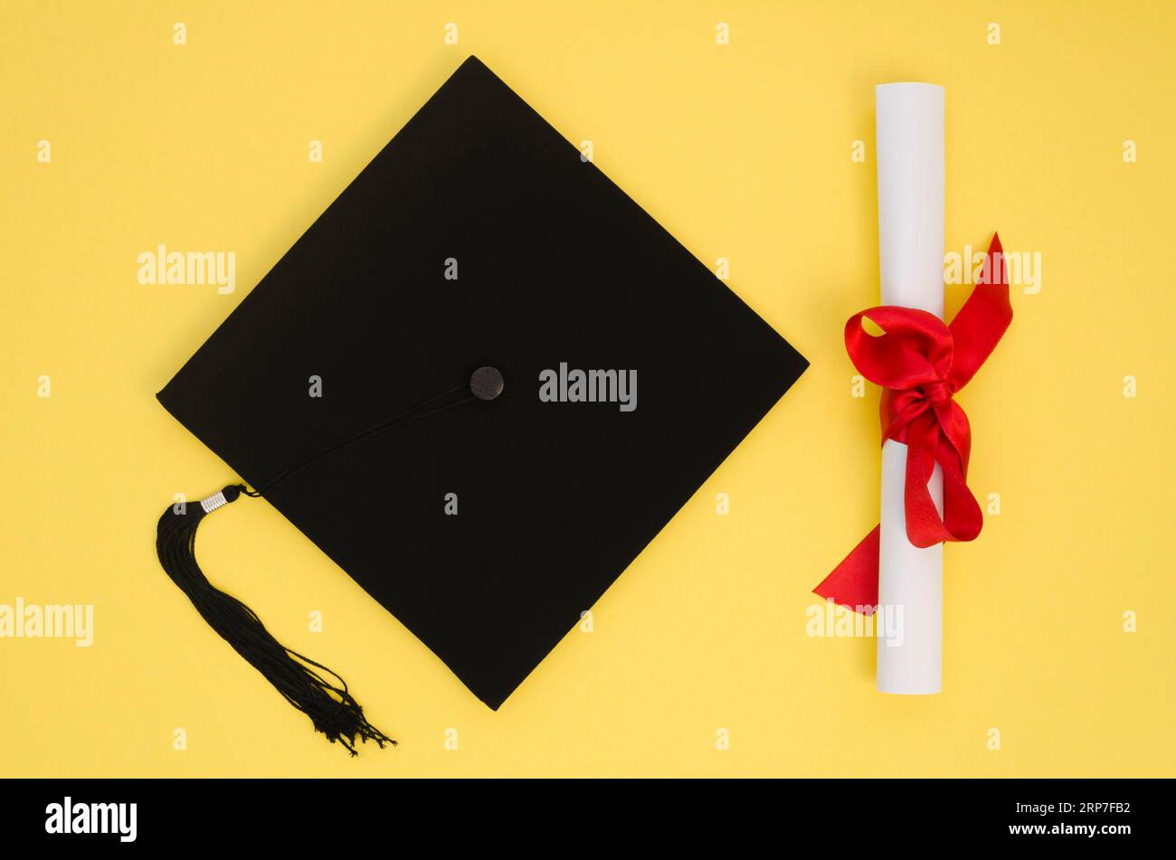 Flat lay festive graduation arrangement Stock Photo - Alamy