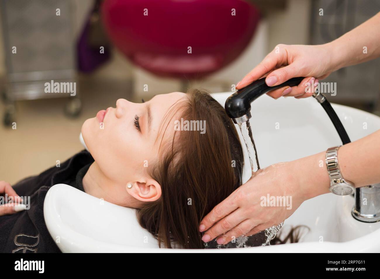 Blonde attractive girl long hi-res stock photography and images - Alamy