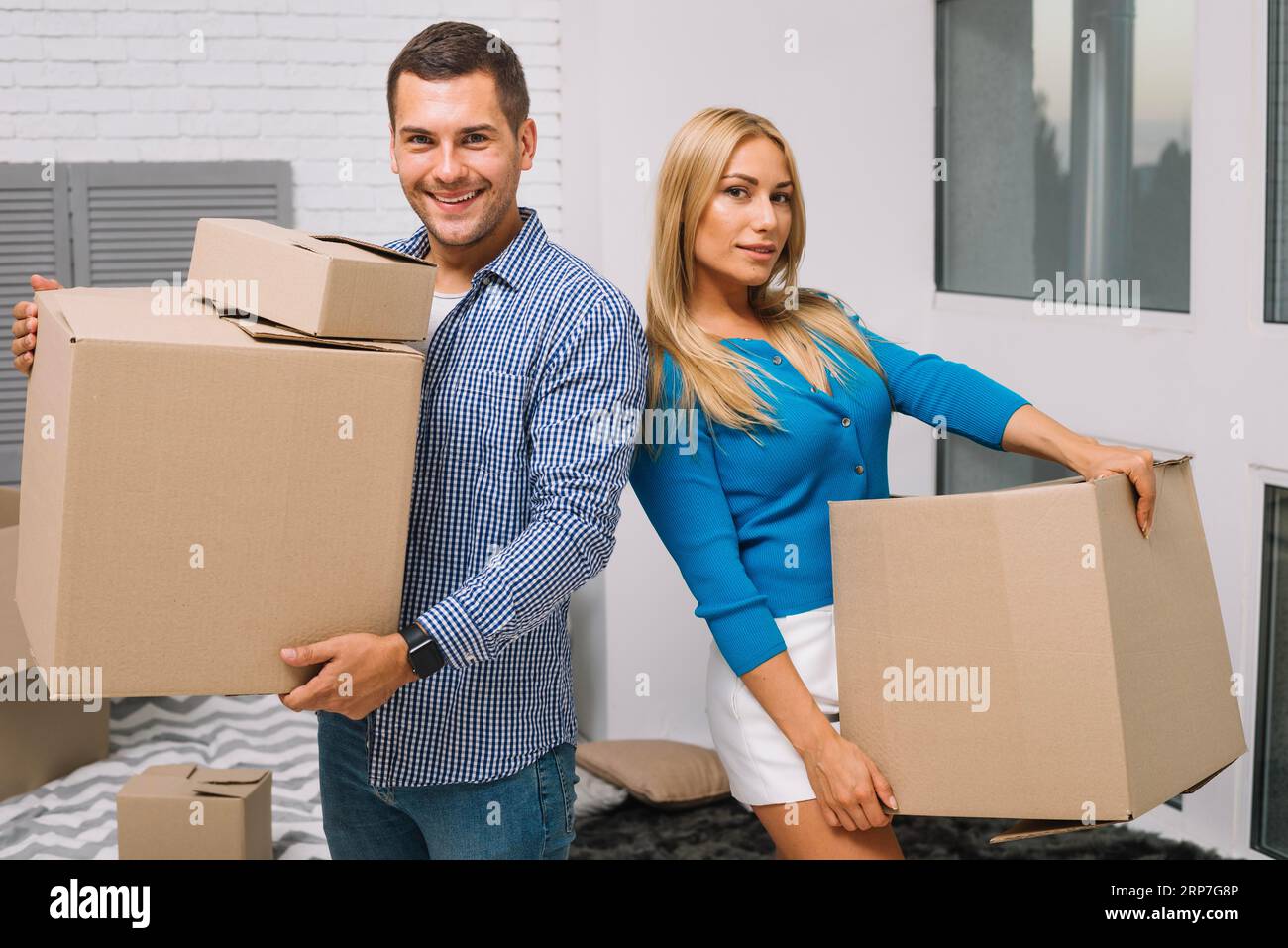 Cardboard boxes flat stacked hi-res stock photography and images - Alamy