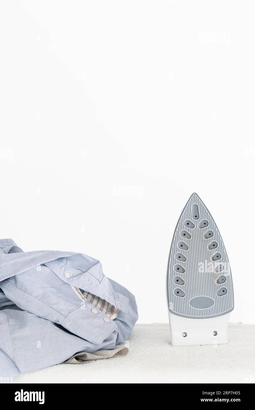 Front view clothing iron clothes Stock Photo - Alamy
