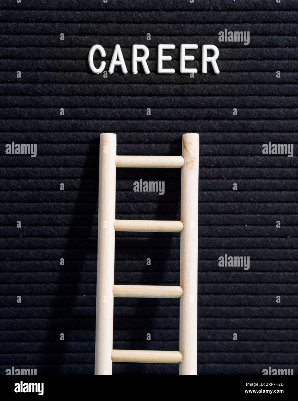 Front view wooden ladder carrer Stock Photo - Alamy