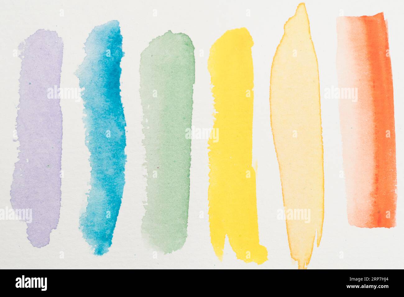 Smears colorful watercolor paper Stock Photo - Alamy