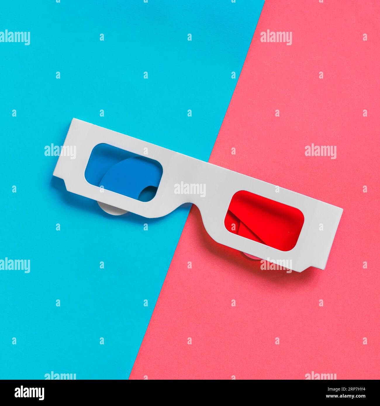Cardboard 3d glasses Stock Photo - Alamy