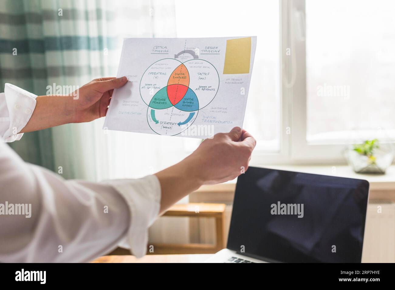 Hand holding graph hi-res stock photography and images - Alamy