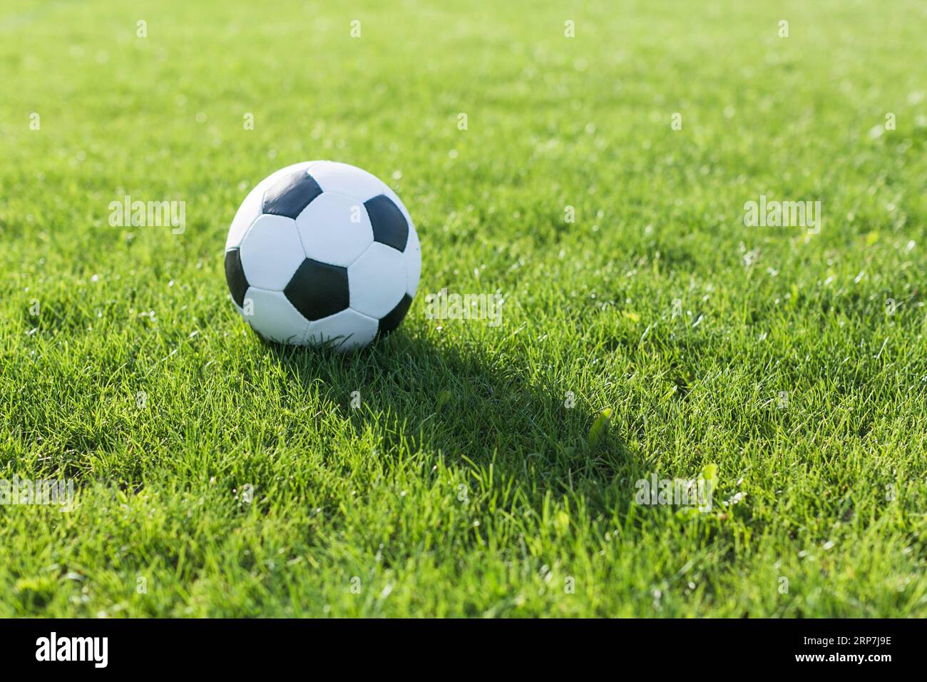 Football grass with shadow Stock Photo - Alamy