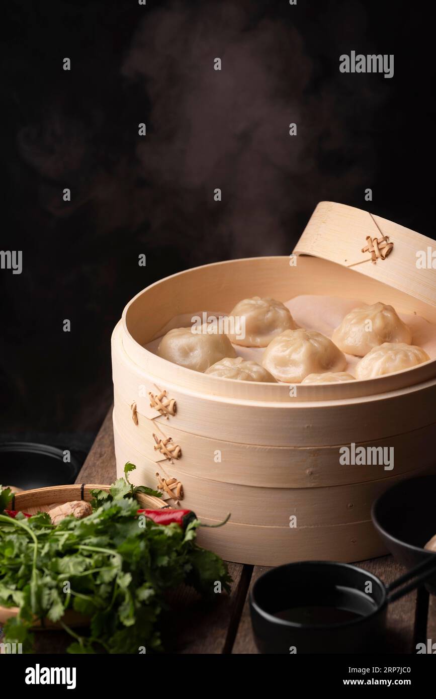 Several chinese dumplings hi-res stock photography and images - Alamy