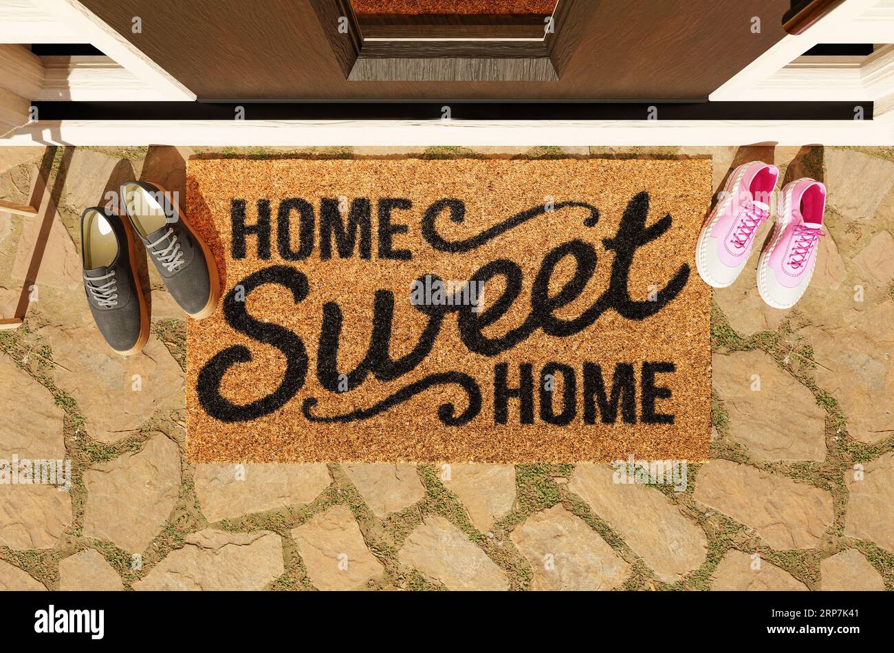 Man neat home shoes hi-res stock photography and images - Alamy