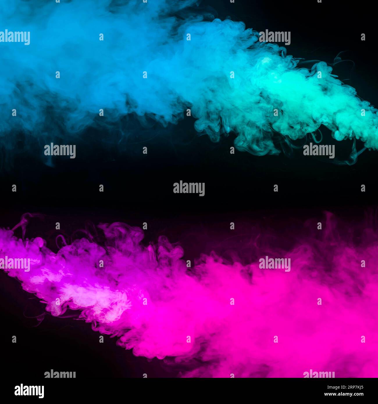 Blue pink smoke effect black background Stock Photo - Alamy
