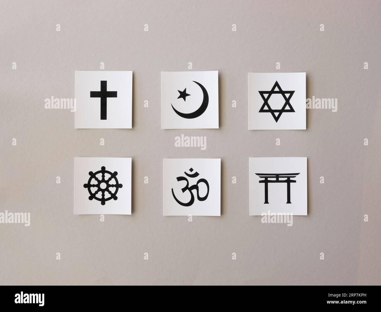 Assortment religious symbols Stock Photo - Alamy