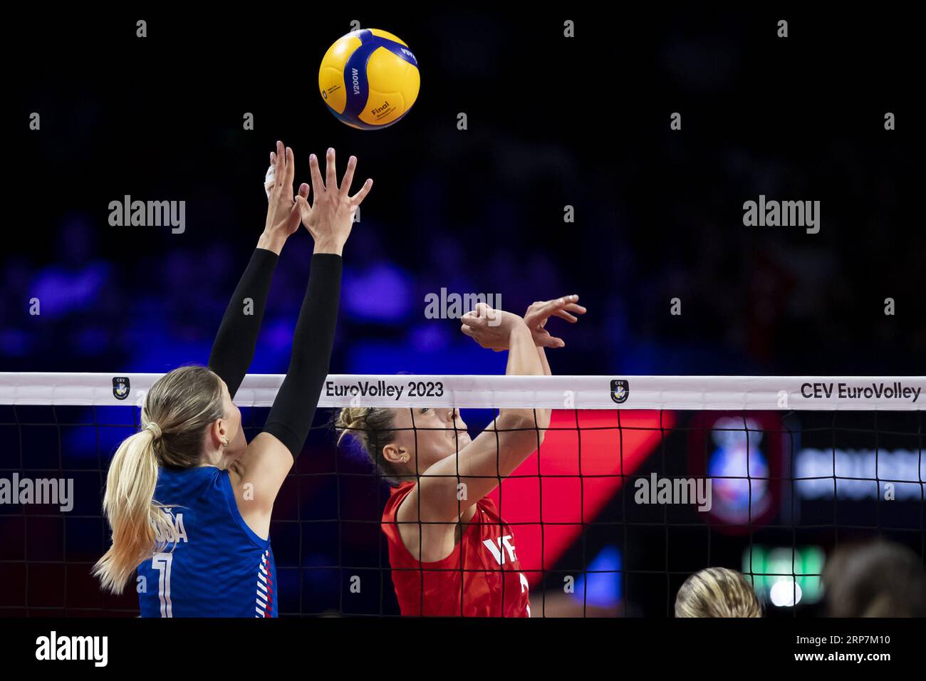 Brussels, Belgium. 03rd Sep, 2023. Serbia's Bianka Busa and Turkey's ...