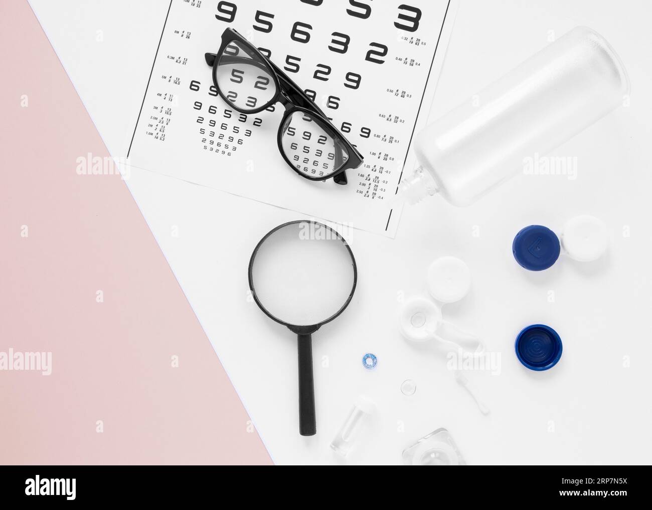 Glasses optical objects white background Stock Photo - Alamy