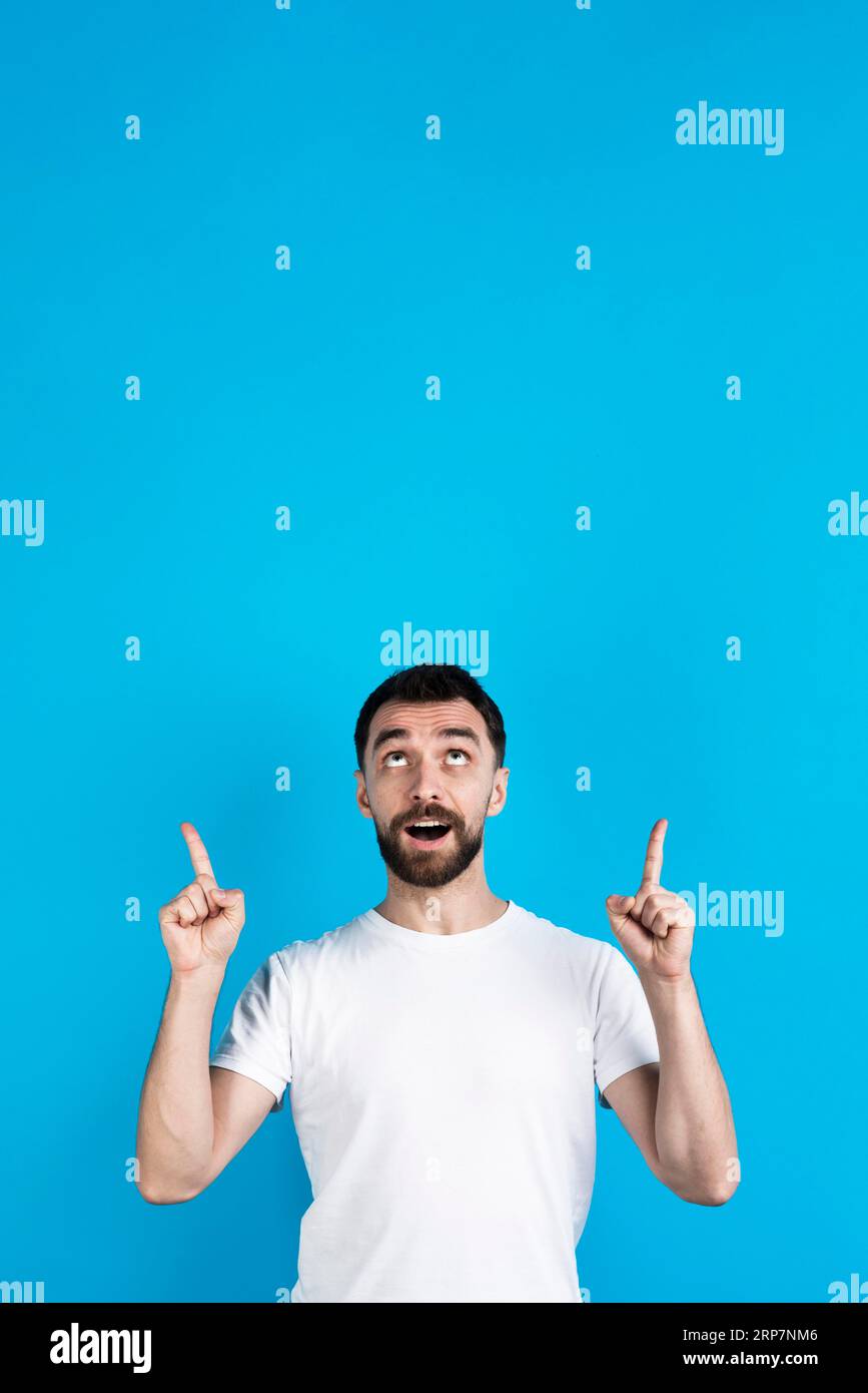 Handsome latin man pointing camera hi-res stock photography and images ...