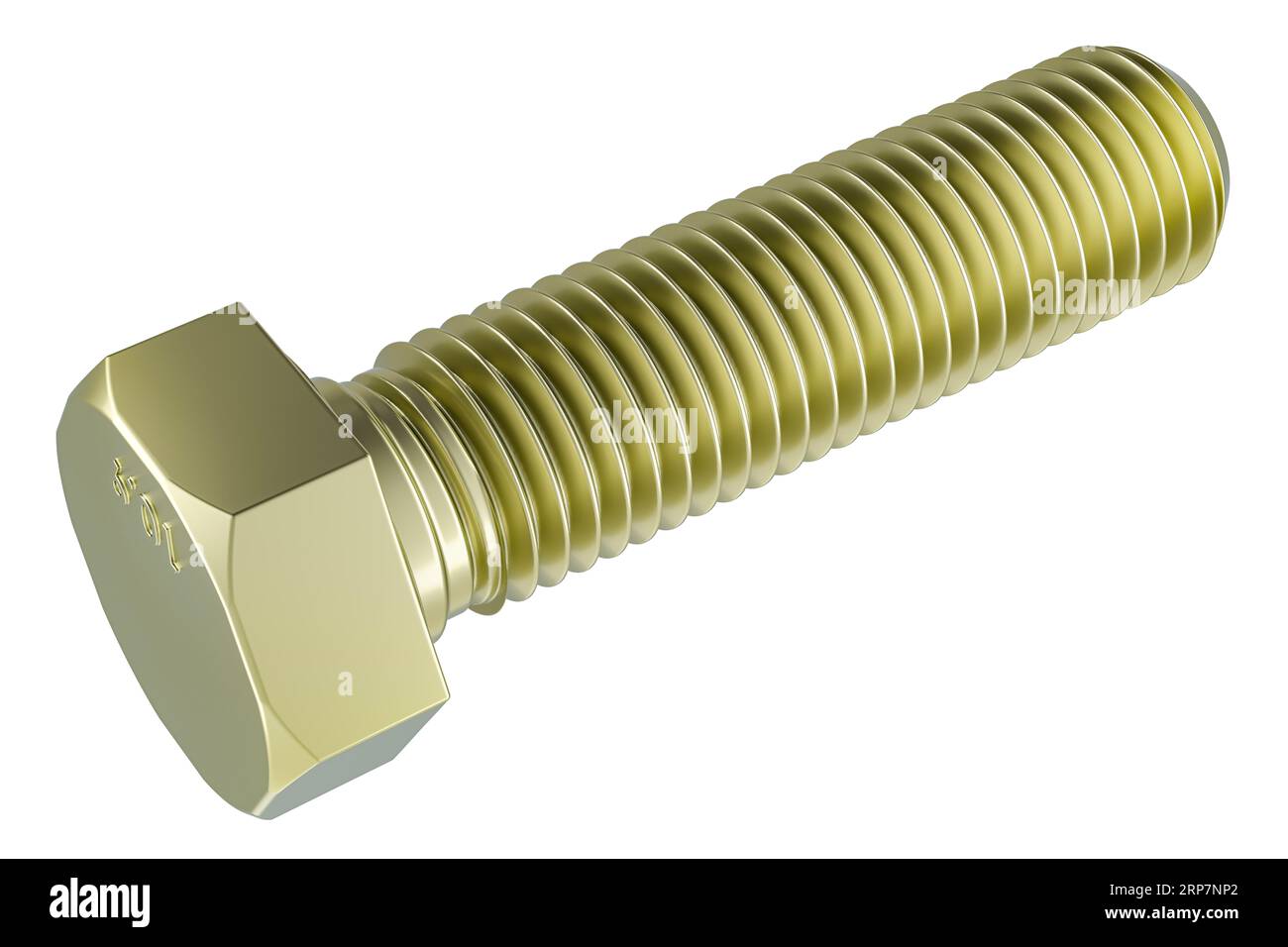 Bolt, closeup. 3D rendering isolated on white background Stock Photo ...