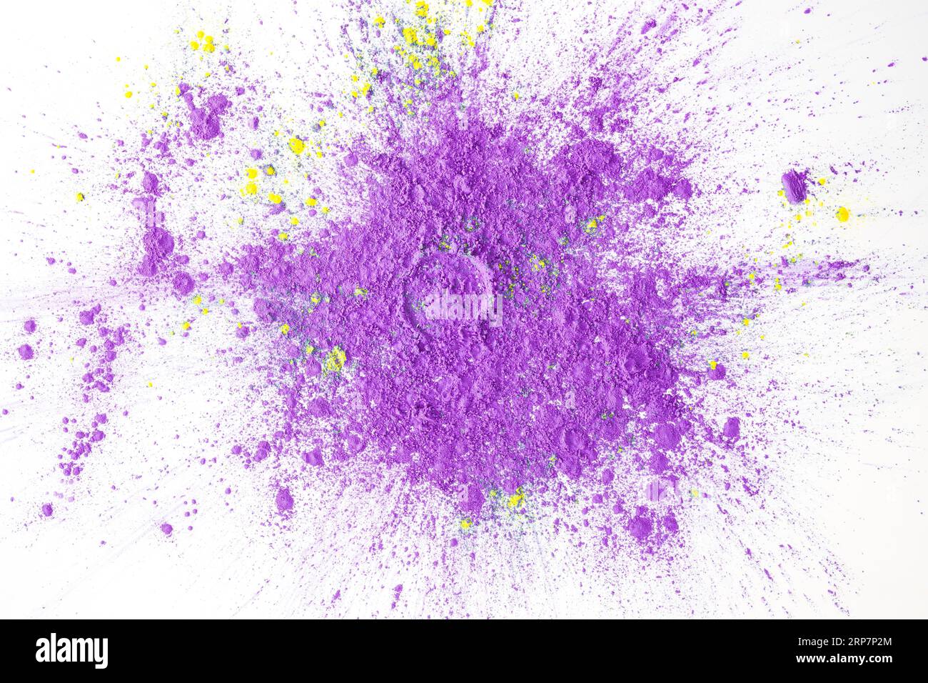 Painted purple powder table Stock Photo - Alamy