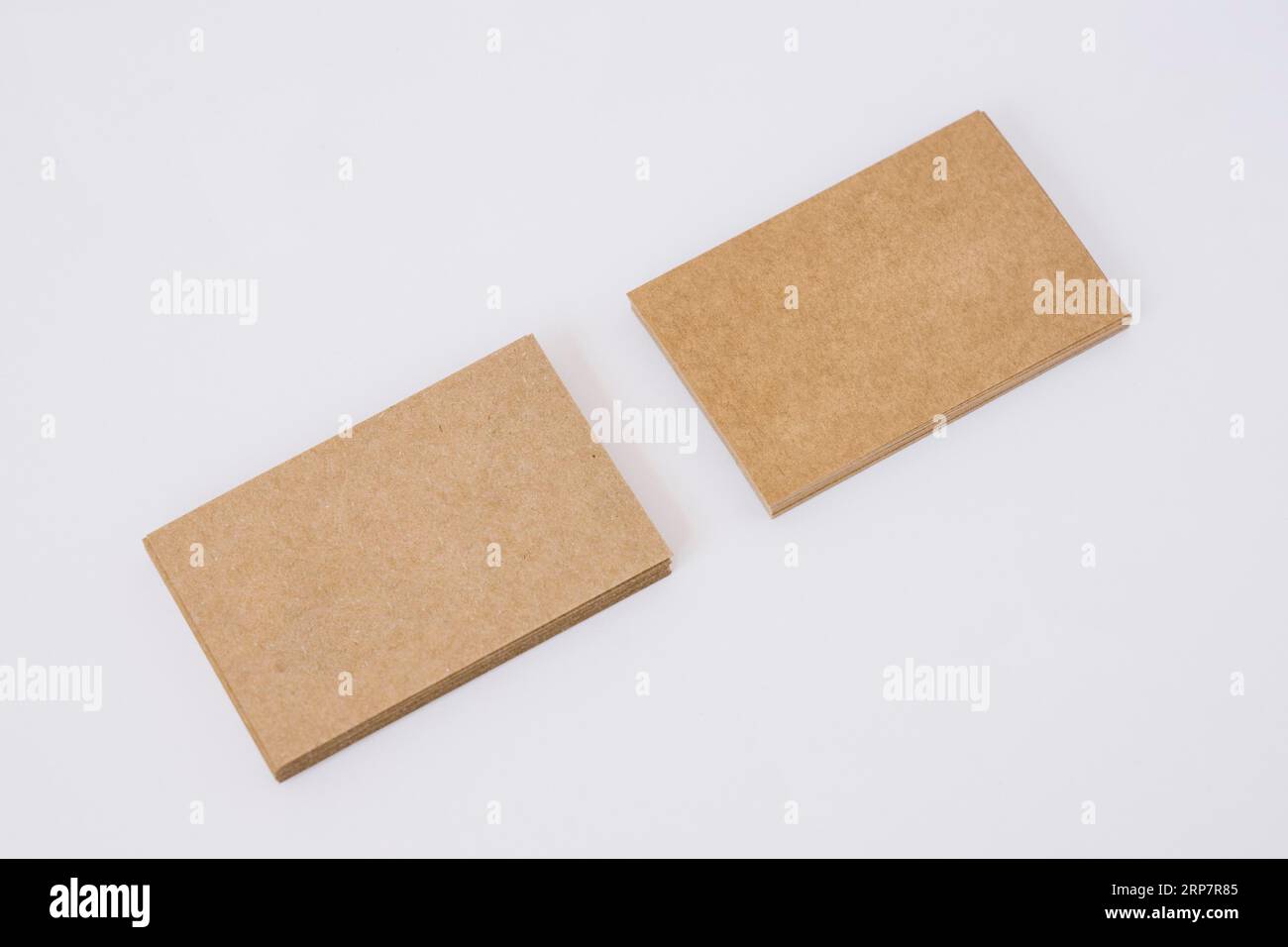 Cardboard business cards Stock Photo - Alamy