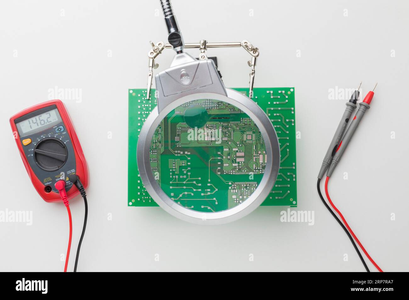 Close up circuit board repair Stock Photo - Alamy