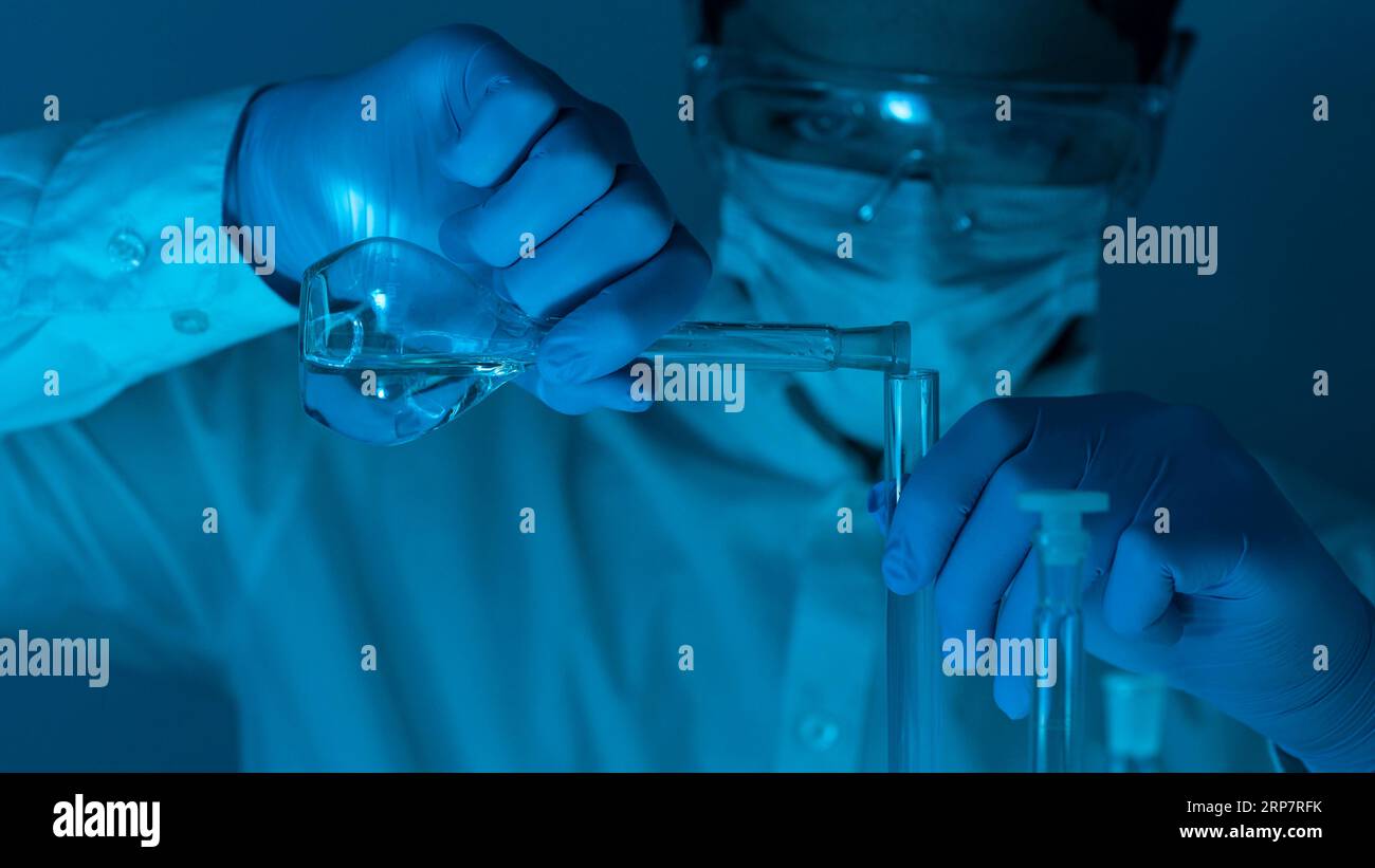 Close up male researcher hi-res stock photography and images - Alamy