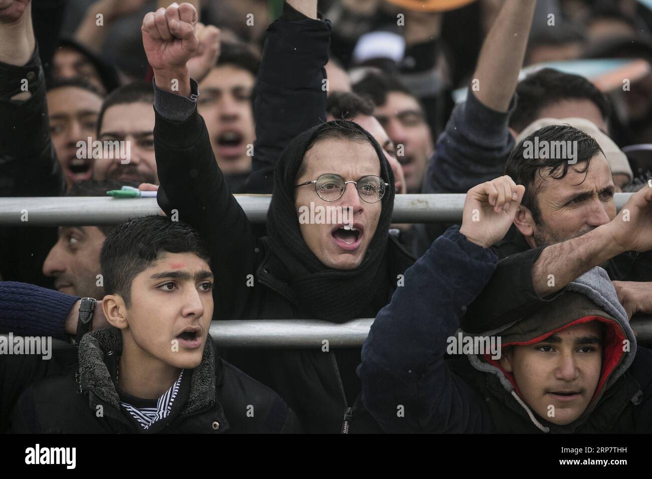 (190211) -- TEHRAN, Feb. 11, 2019 -- People attend a large gathering on ...