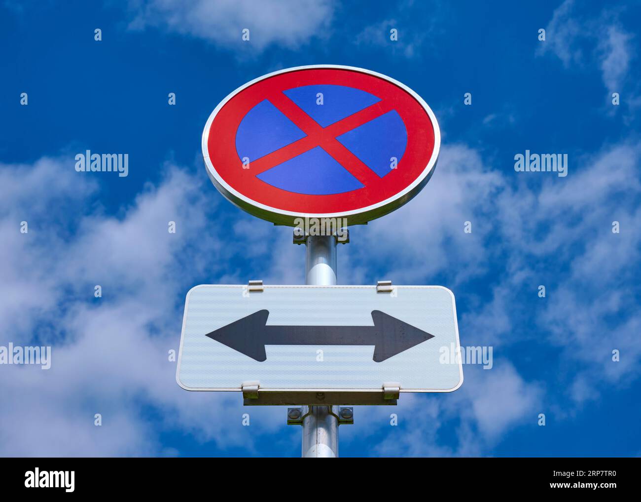 No Parking Sign, Direction, Sky, Clouds, Ossiach, Lake Ossiach ...