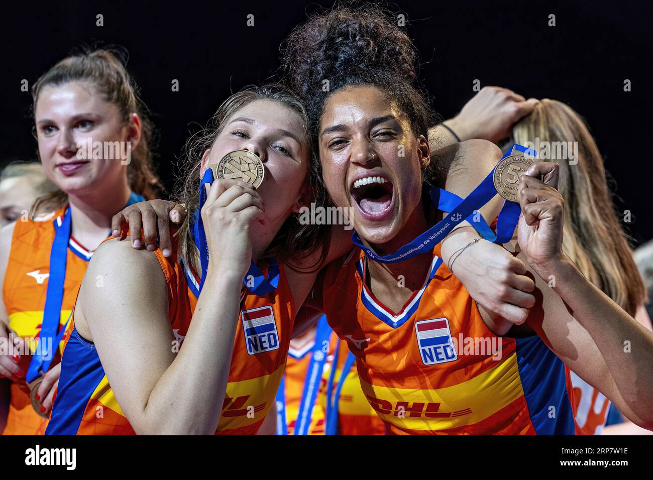 BRUSSELS - Bronze medal ceremony with Eline Timmerman, Celeste Plak ...