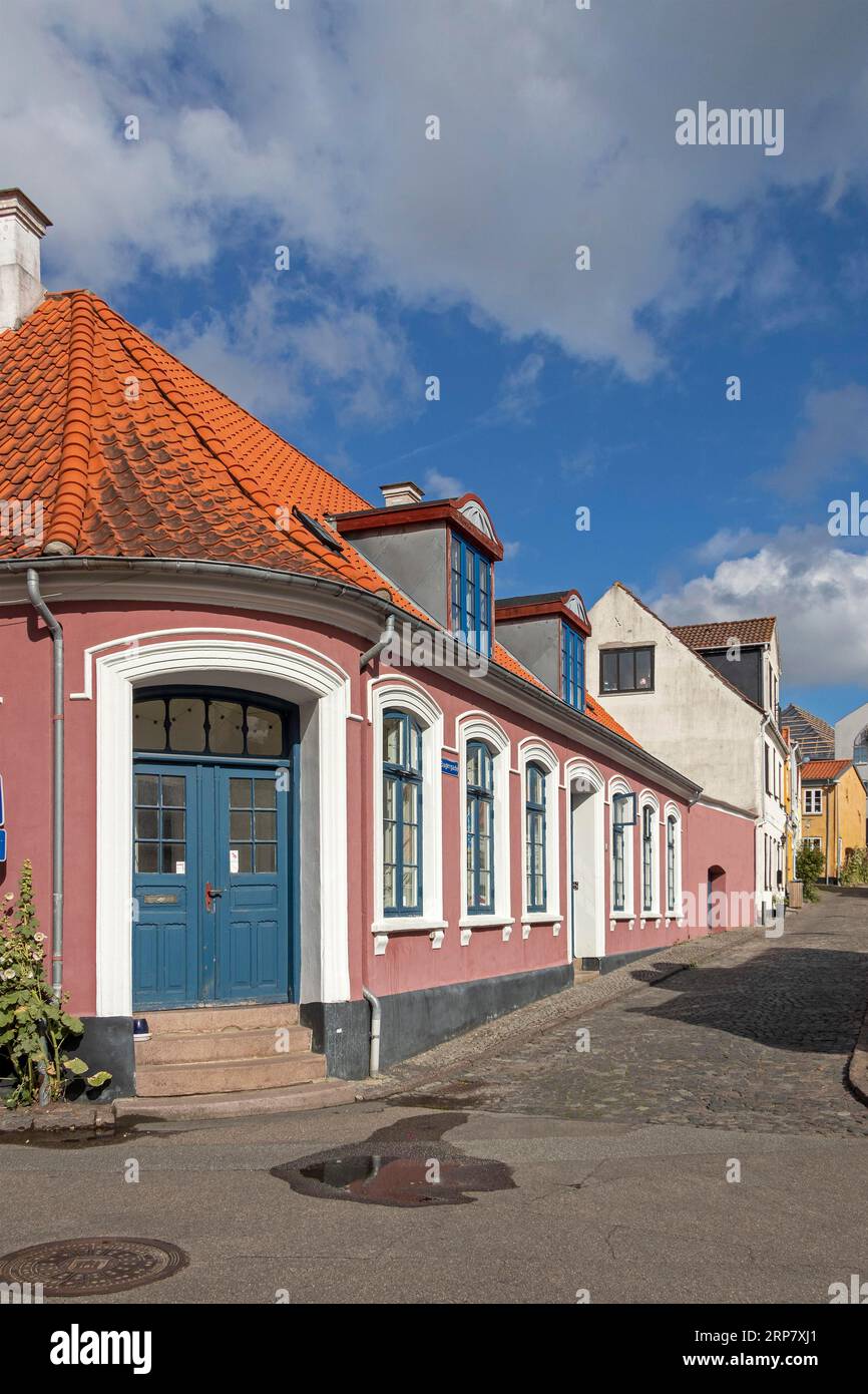 Houses, Alley, Sonderborg, Syddanmark, Denmark Stock Photo - Alamy