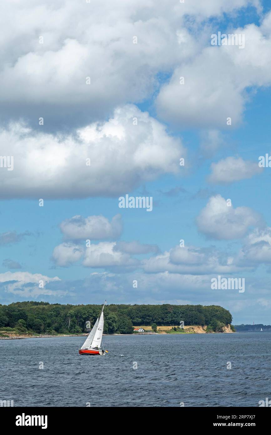Sailing boat, coast near Broager, Syddanmark, Denmark Stock Photo - Alamy