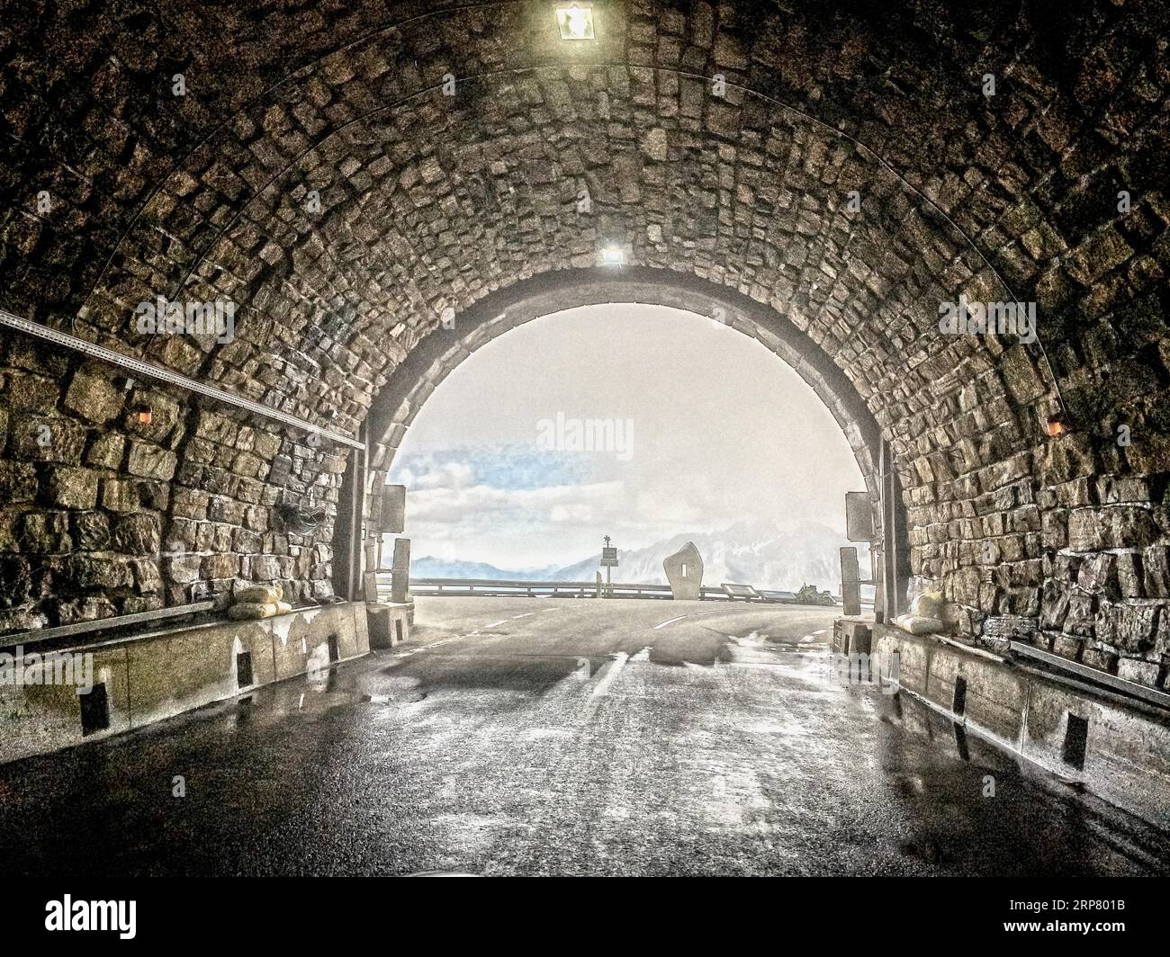 Photo with reduced dynamic saturation HDR of mountain pass alpine ... Photo with reduced dynamic saturation HDR of mountain pass alpine ...
