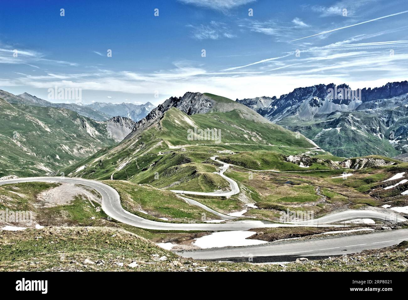 Photo with reduced dynamic saturation HDR of mountain pass alpine ... Photo with reduced dynamic saturation HDR of mountain pass alpine ...