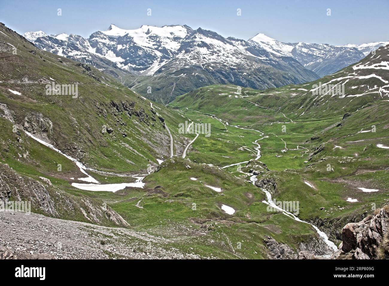 Photo with reduced dynamic saturation HDR of mountain pass alpine ... Photo with reduced dynamic saturation HDR of mountain pass alpine ...