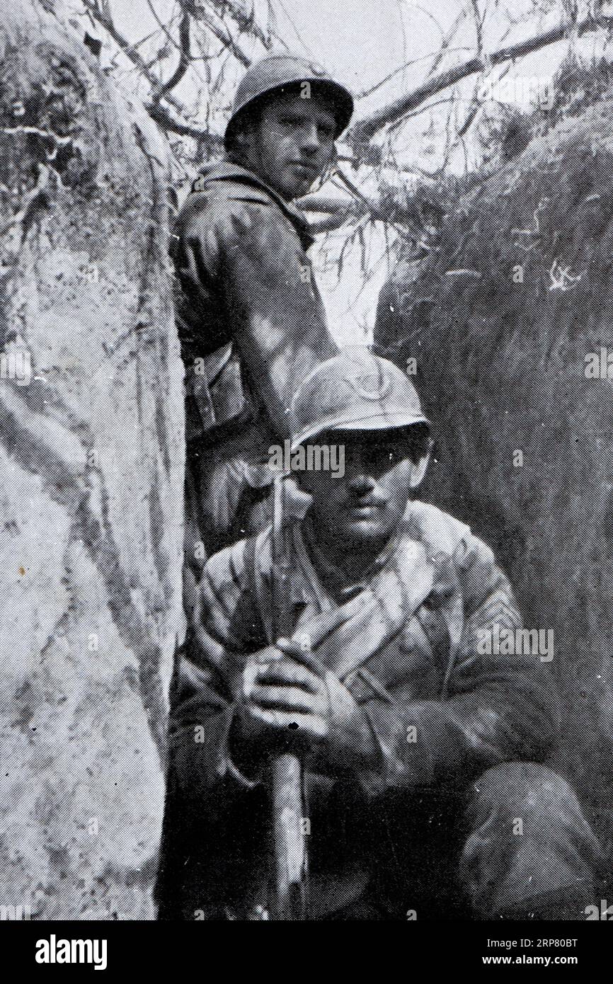 Life in the trenches, Cornillet hills, May 1917, Marne department ...