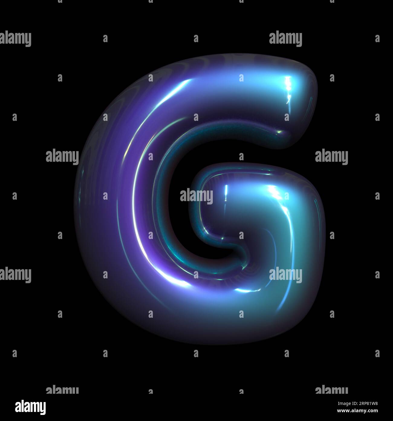 metaverse letter G - Capital 3d futuristic font - suitable for ...