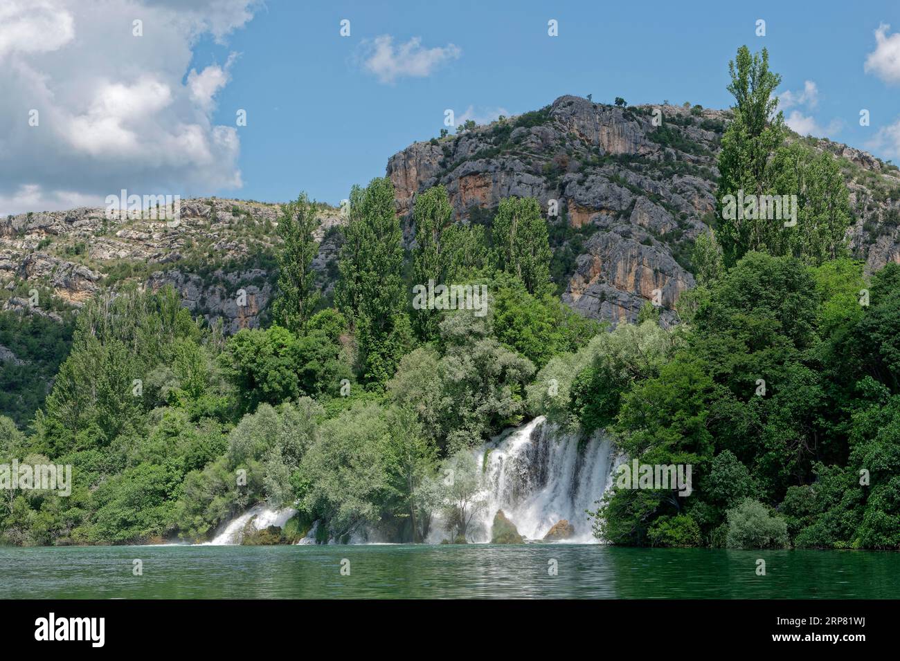 Roski Waterfall, Roski Slap, on the Krka River in the Krka National ...