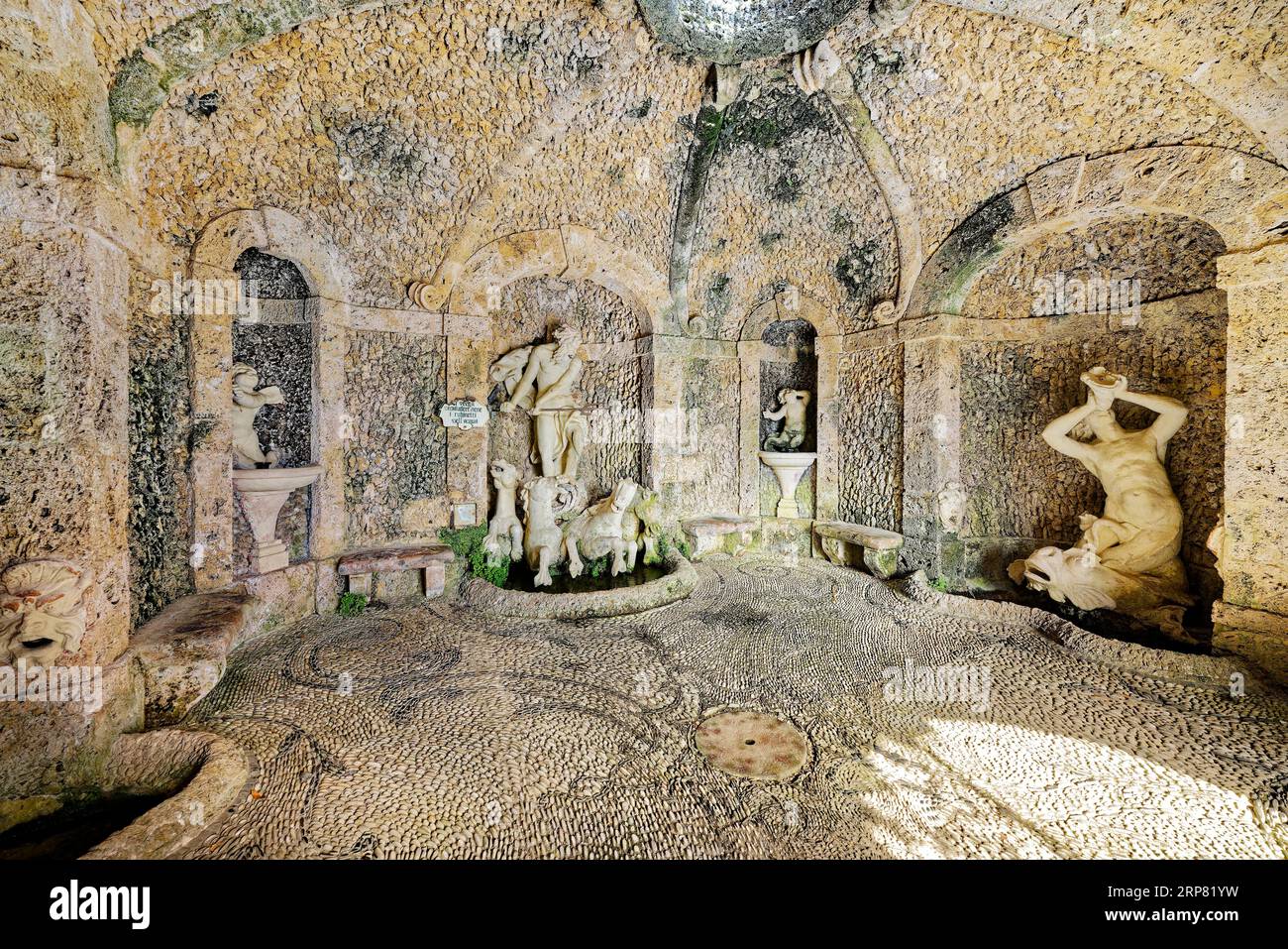 Grotto, Sea God Neptune, Grotta di Nettuno, Baroque, Park or Garden ...