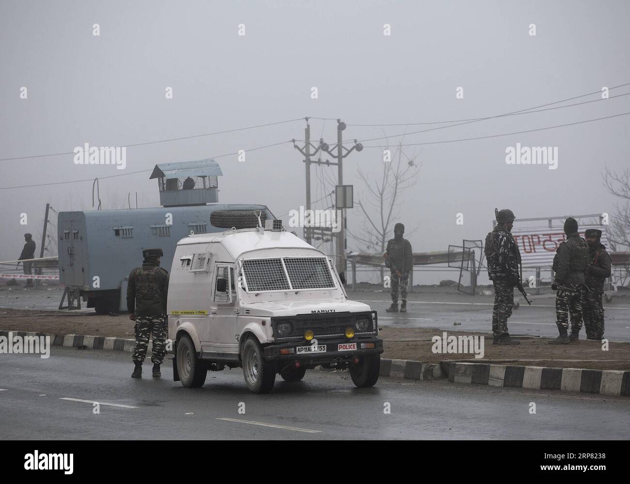 Indian paramilitary vehicles hi-res stock photography and images - Alamy