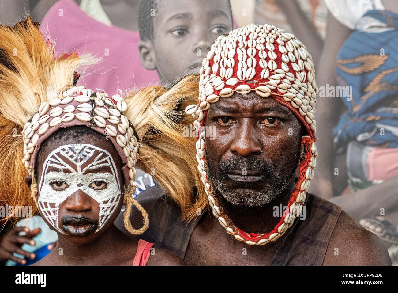 Young Girls' Inition Dance, Guere Village, ELFENBEINKUeSTE Stock Photo ...