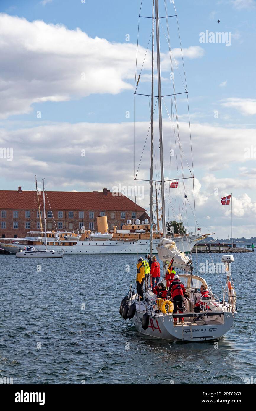 Boat, Harbour, Castle, Royal Yacht, Sonderborg, Syddanmark, Denmark ...