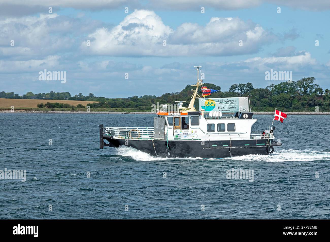 Bicycle ferry, coast near Broager, Syddanmark, Denmark Stock Photo - Alamy