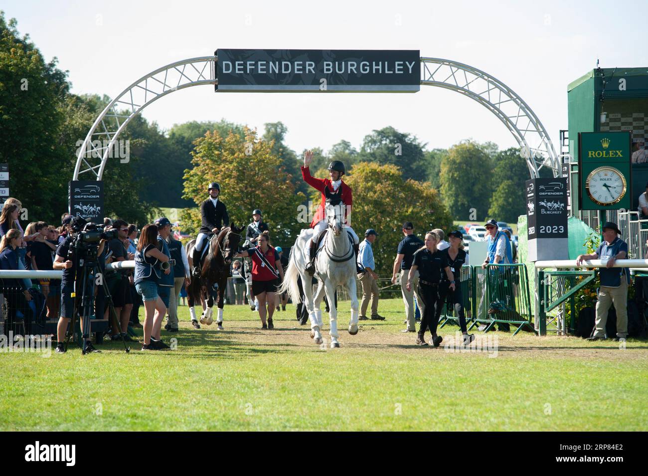 Stamford, UK. 3rd Sep, 2023. Harry Meade riding Cavalier Crystal ...
