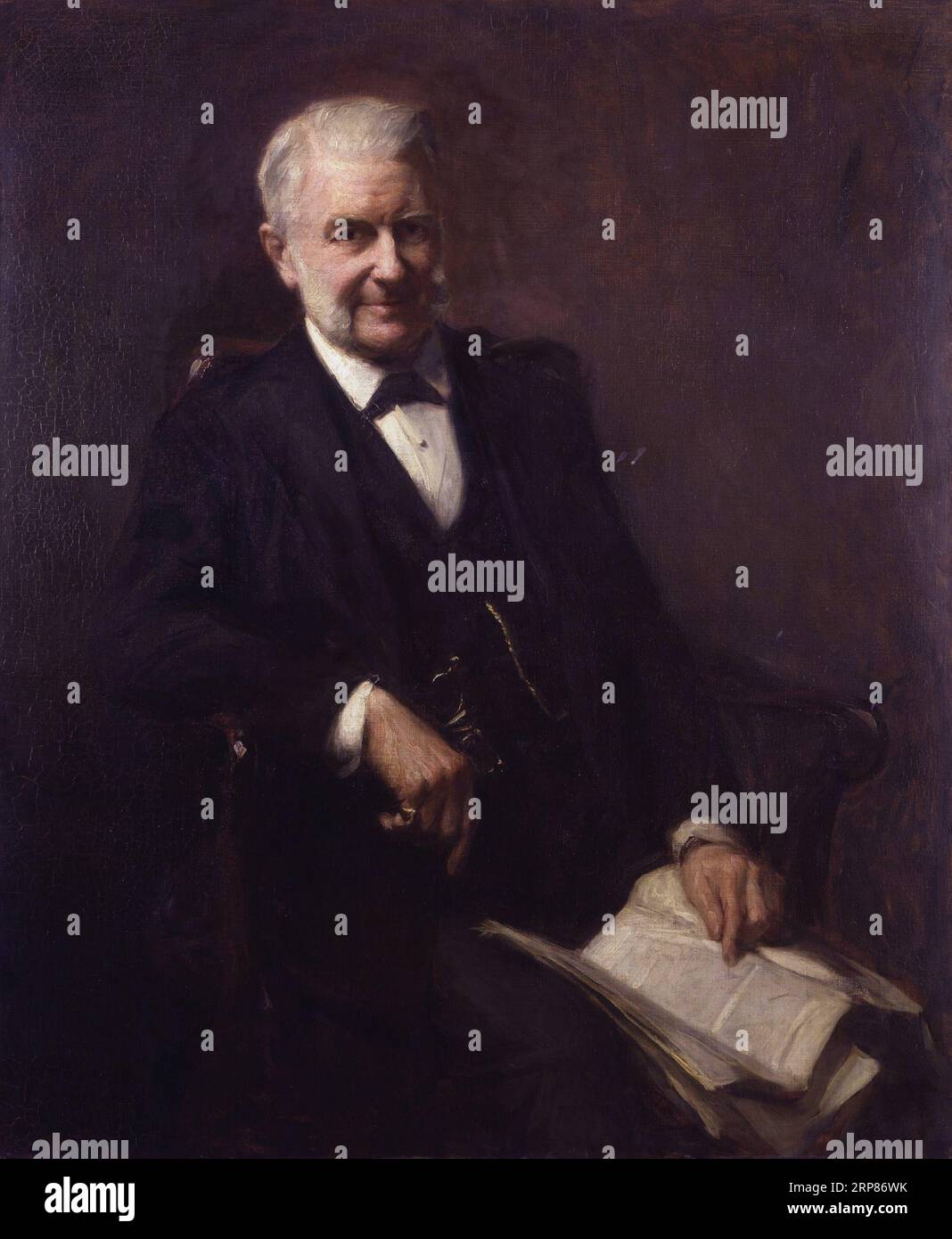 Sir Frederick Augustus Abel, 1st Bt 1900 by Frank Bramley Stock Photo ...