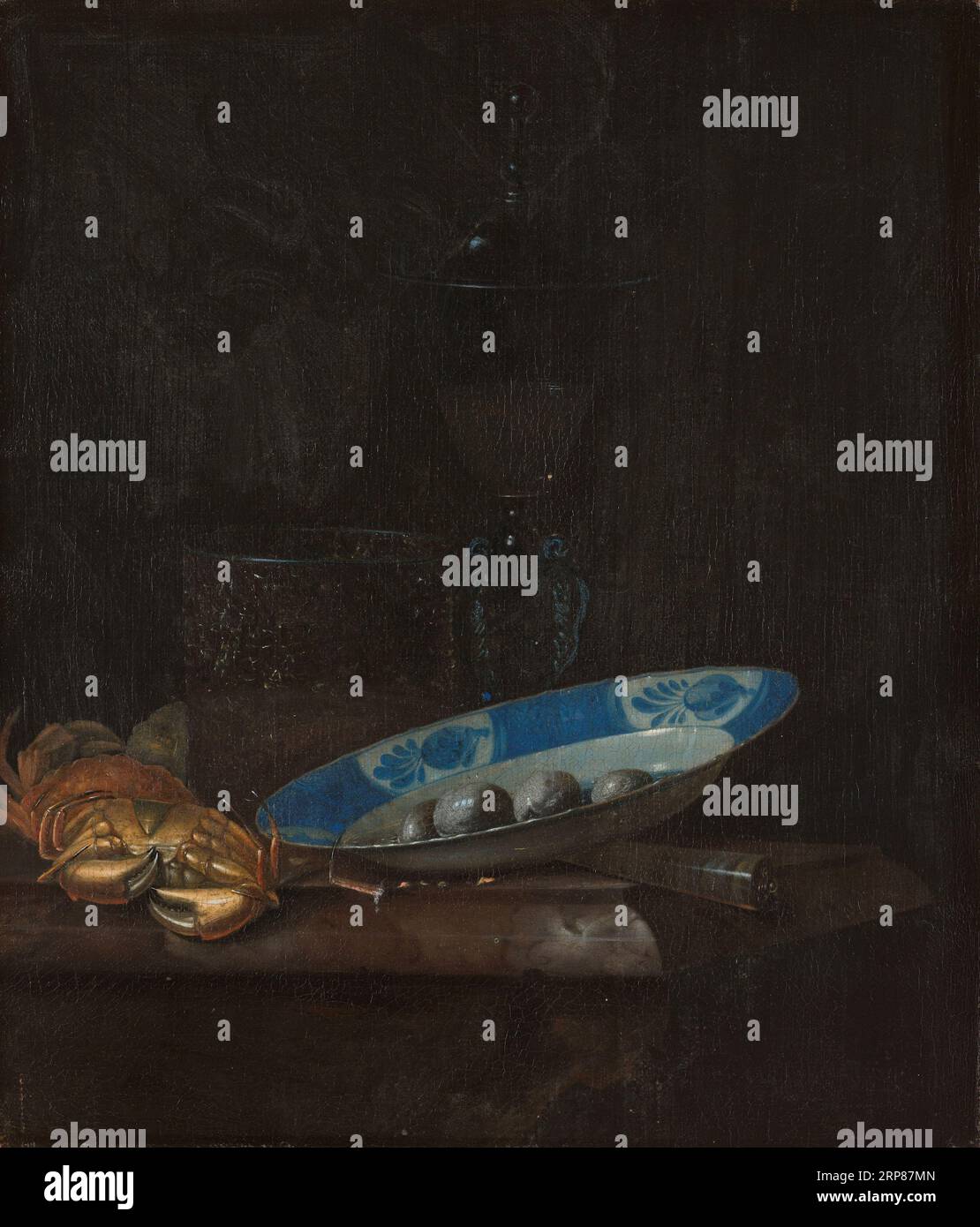 Still life 1667 by Pieter Gallis Stock Photo - Alamy