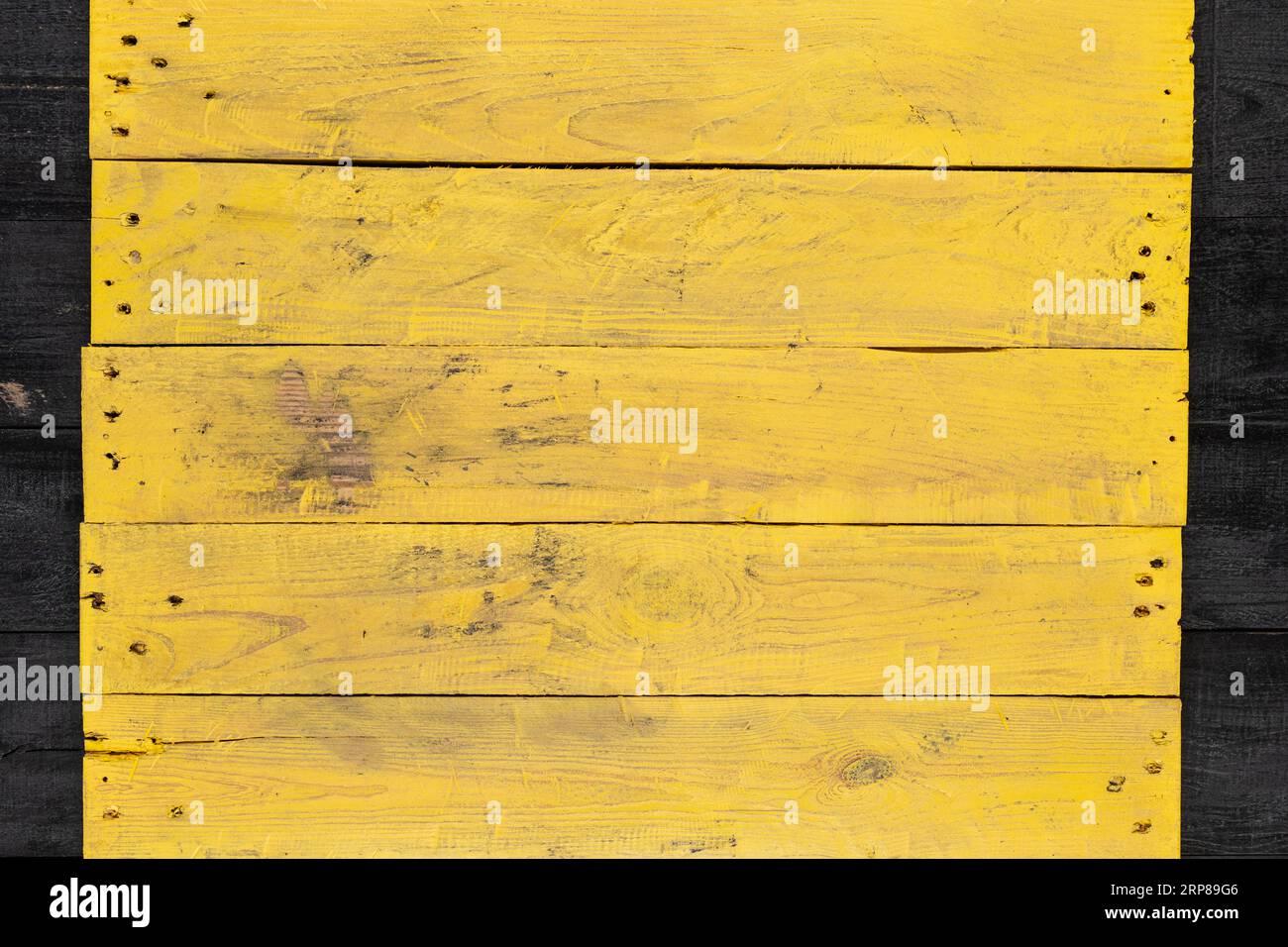 Weathered yellow wood texture background. Yellow stained wooden ...