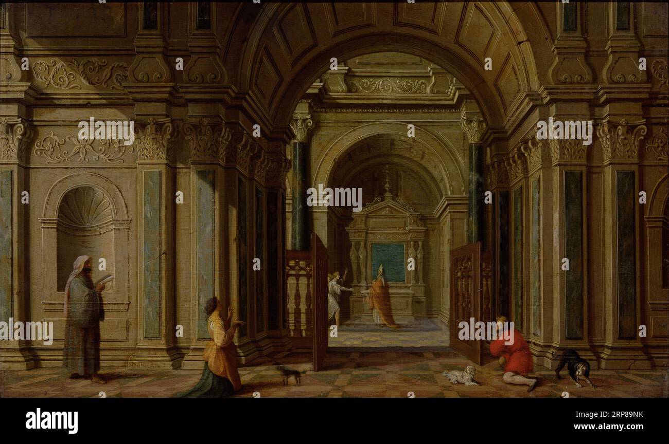 The archangel Gabriel appearing to Zacharias 1625 by Nicolaes de ...