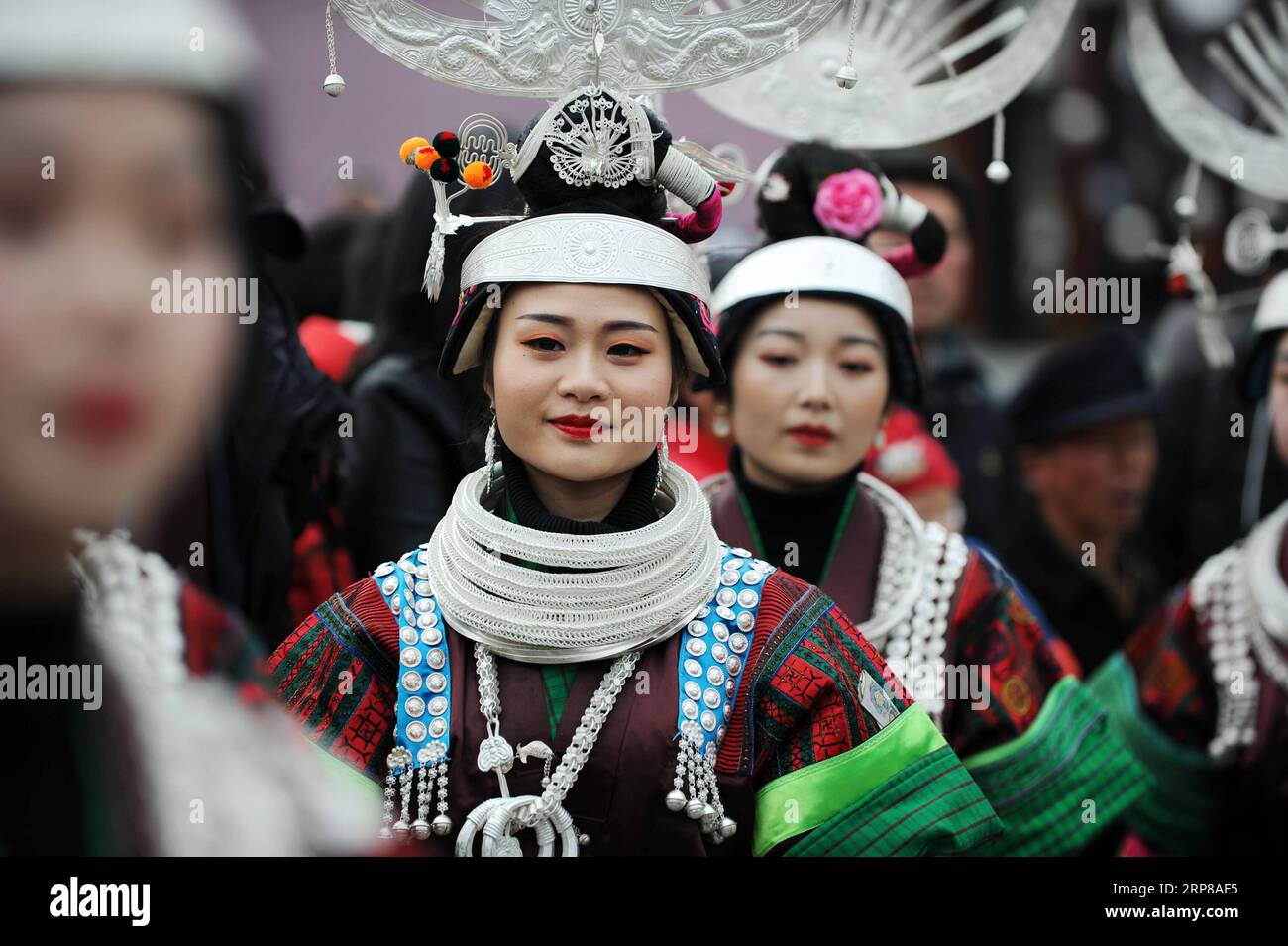 China miao dance traditional silver hi-res stock photography and images ...